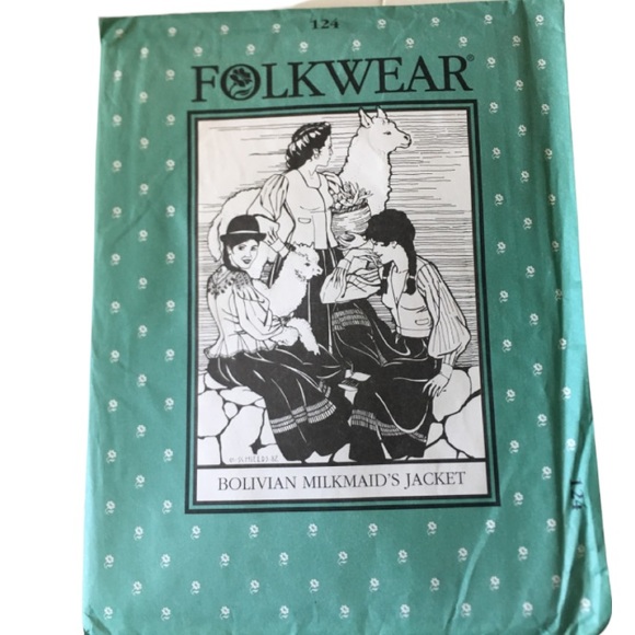 FOLKWEAR | Other | Uncut Vintage Folkwear Pattern 24 Bolivian Milkmaids ...